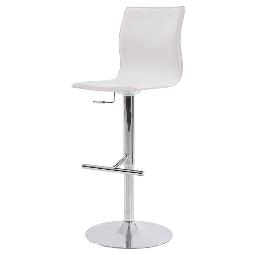 Evolution White Adjustable Stool | El Dorado Furniture