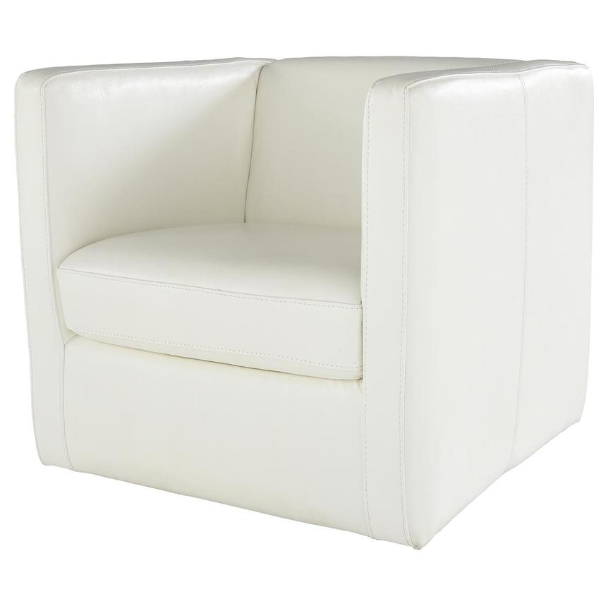 Cute White Leather Accent Chair | El Dorado Furniture