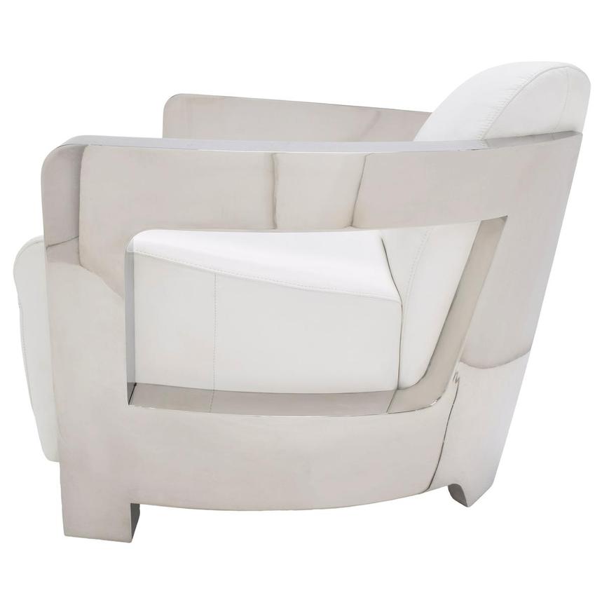 Aviator II White Leather Accent Chair | El Dorado Furniture