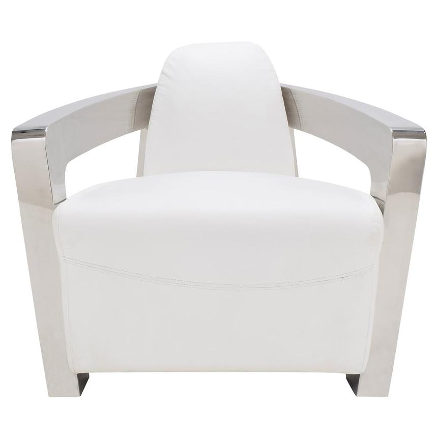 Aviator II White Leather Accent Chair | El Dorado Furniture