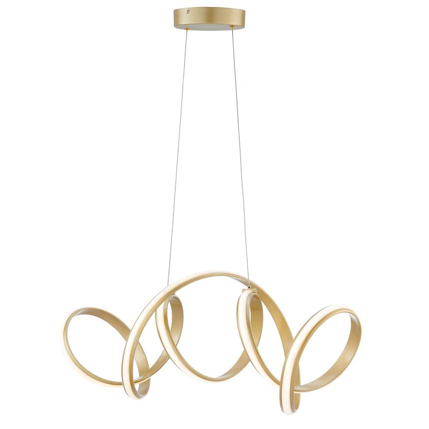 Torsion Gold II Ceiling Lamp | El Dorado Furniture