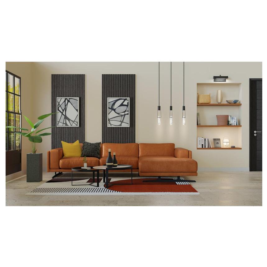 Symphony Leather Sofa w/Right Chaise | El Dorado Furniture