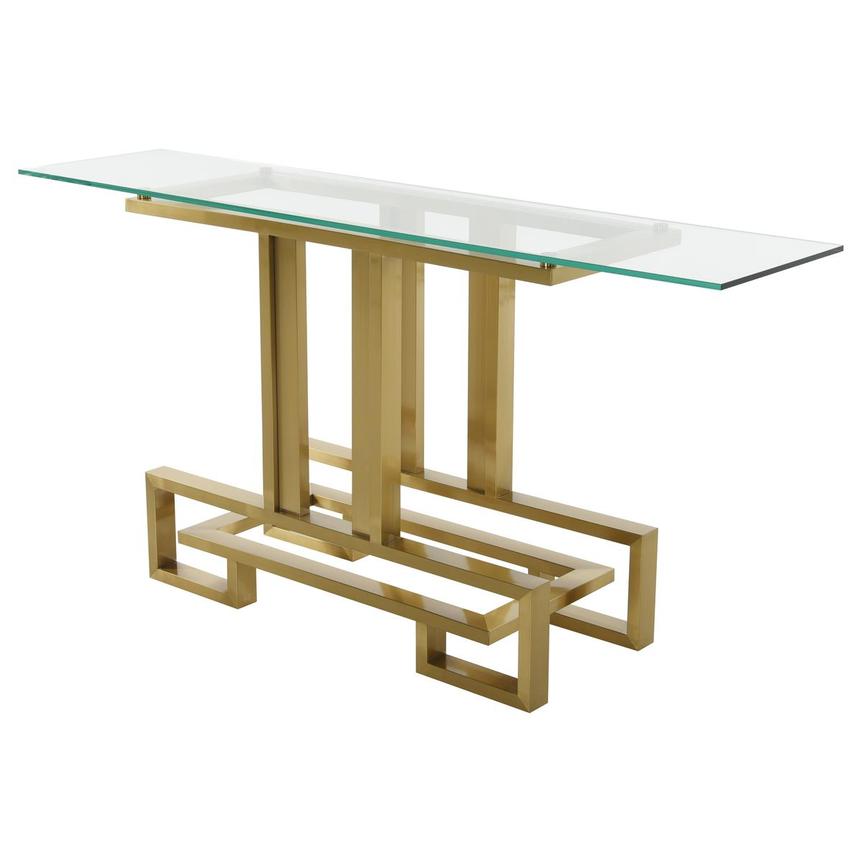 Verso Gold Console Table | El Dorado Furniture