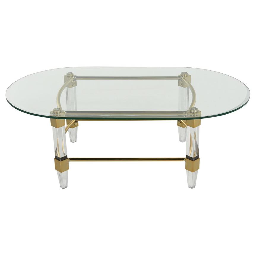 Caroline Gold Oval Coffee Table | El Dorado Furniture