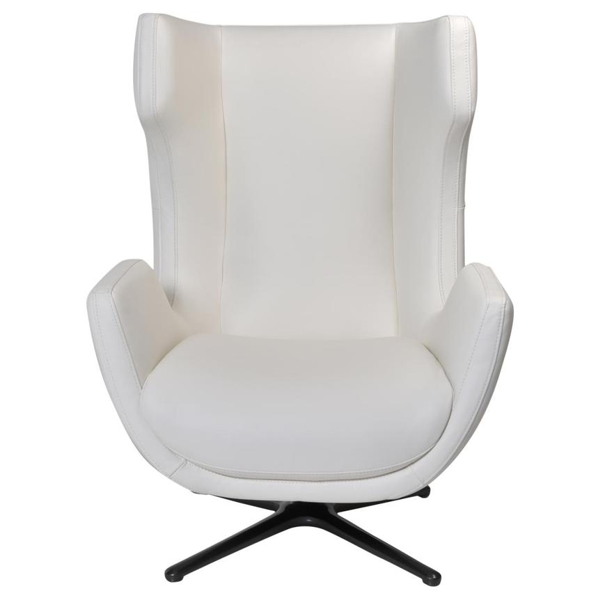 Domenico White Leather Accent Chair | El Dorado Furniture