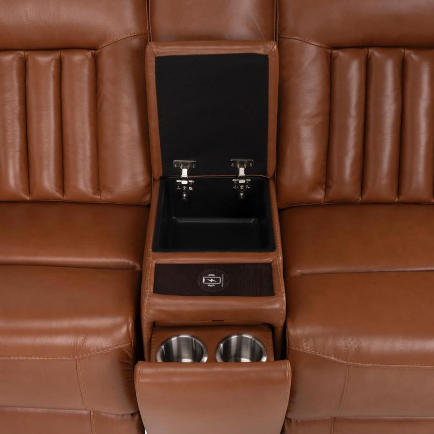 Devin Tan Home Theater Leather Seating with 5PCS/3PWR | El Dorado Furniture