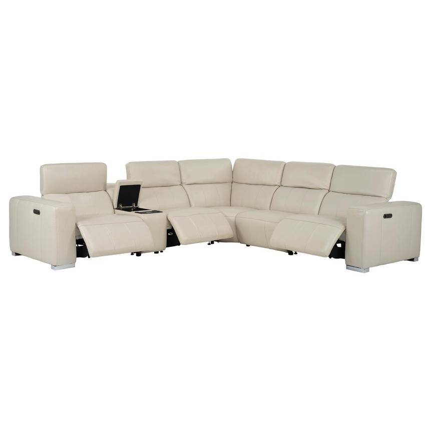 Samar Leather Power Reclining Sectional with 6PCS/3PWR | El Dorado ...