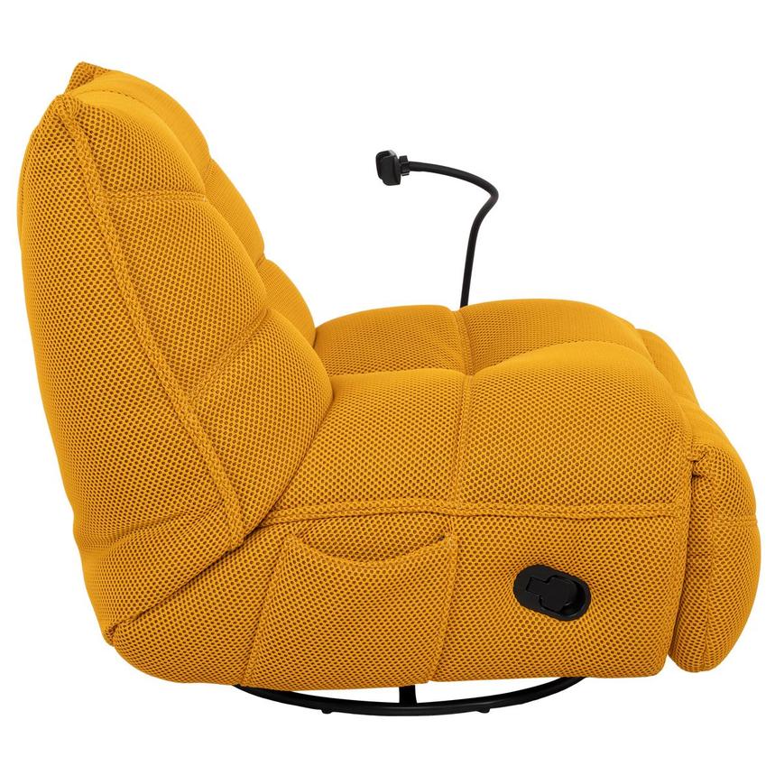 Wyatt Yellow Swivel Glider Recliner | El Dorado Furniture