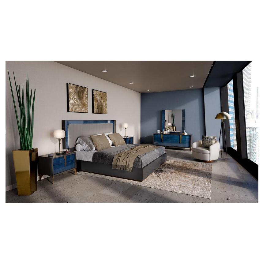 Blue king bedroom set store
