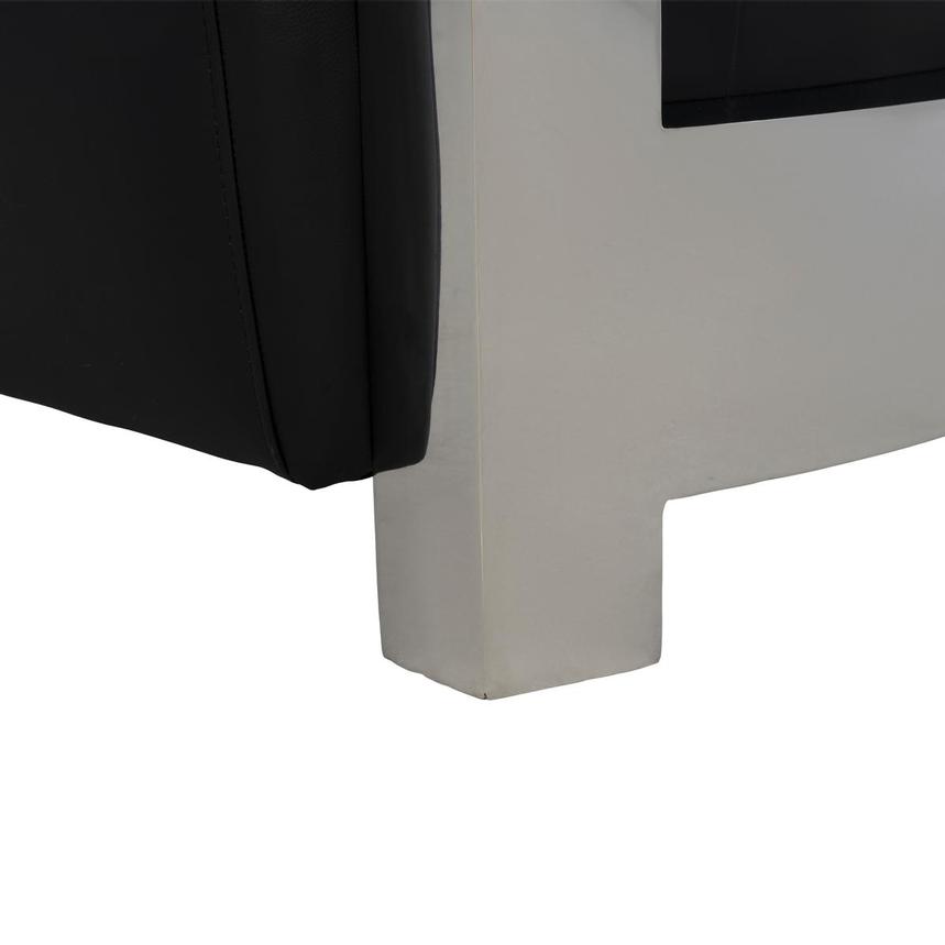 Aviator II Black Leather Accent Chair | El Dorado Furniture
